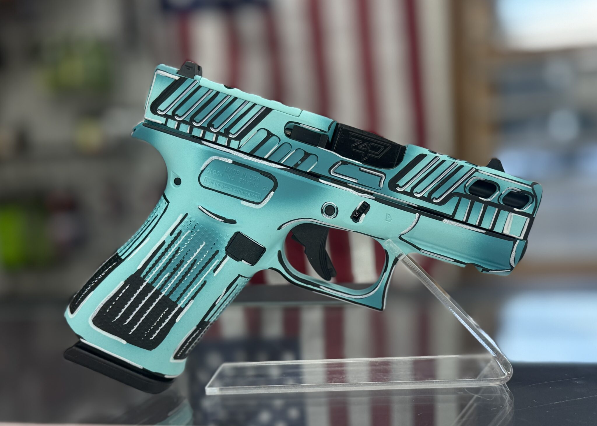Glock 43X - Shark Coast Customs - Limited Edition 9mm Pistol - HOP Armament
